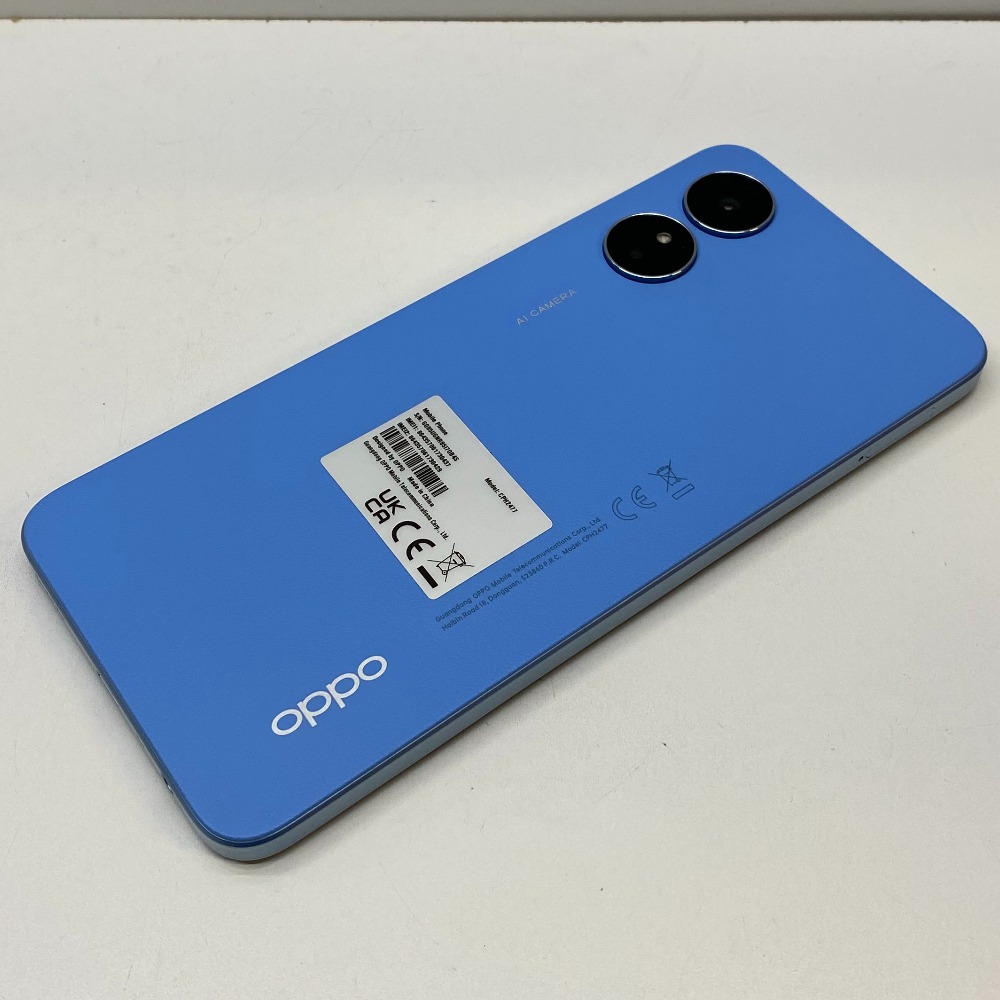 Pre-owned Oppo A17 Unlocked Model CPH2477 64GB Dual SIM in Lake Blue ...